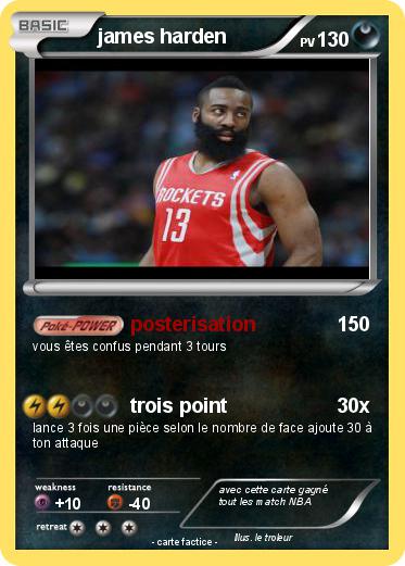 Pokémon james harden 9 9 - posterisation - Ma carte Pokémon