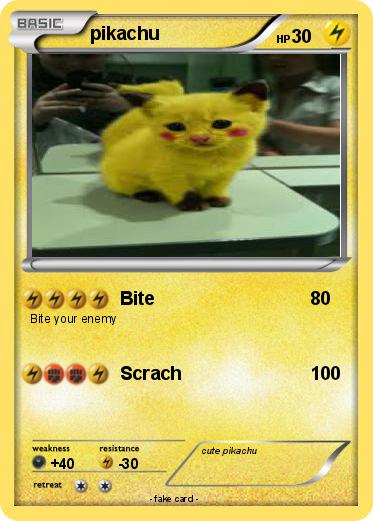 Pokémon pikachu 14218 14218 - Bite - My Pokemon Card