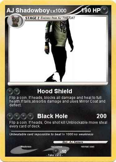 Pokémon AJ Shadowboy - Hood Shield - My Pokemon Card