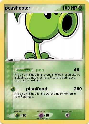 Pokémon peashooter 605 605 - pea - My Pokemon Card