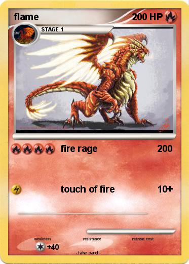 Pokémon flame 1329 1329 - fire rage - My Pokemon Card