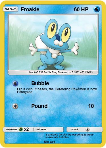 Pokémon Froakie 526 526 - Bubble - My Pokemon Card