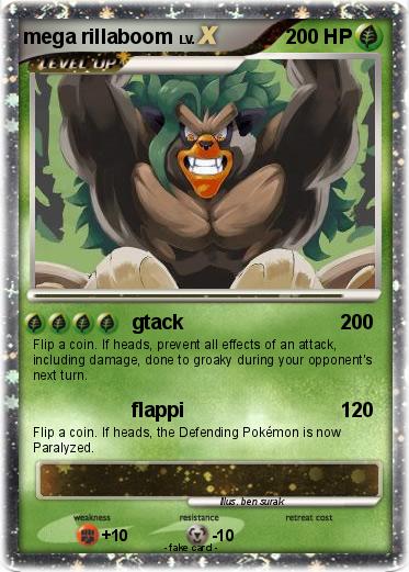 Pokémon mega rillaboom - gtack - My Pokemon Card