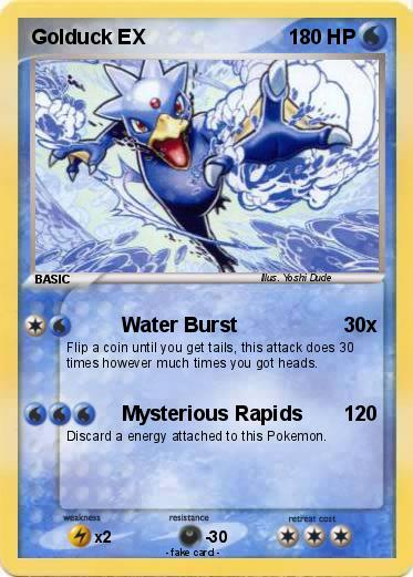 Pokémon Golduck EX 1 1 - Water Burst - My Pokemon Card