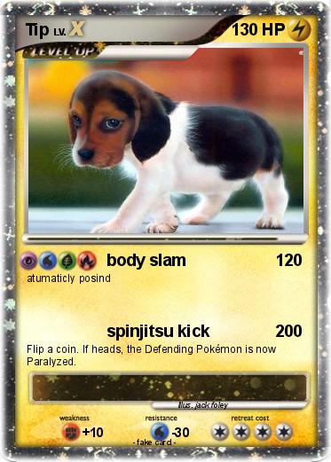 Pokémon Tip 8 8 - body slam - My Pokemon Card