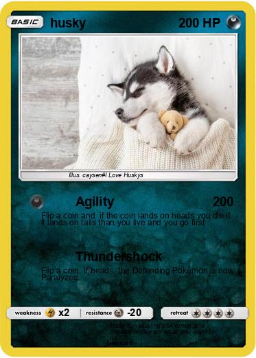 Pokémon husky 749 749 - Agility - My Pokemon Card