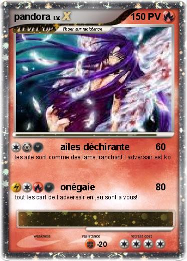 Pokémon pandora 4 4 - ailes déchirante - Ma carte Pokémon