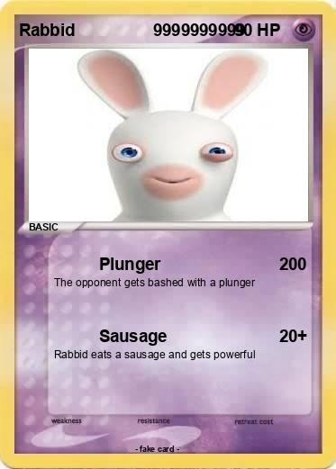 Pokémon Rabbid 9999999999 9999999999 - Plunger - My Pokemon Card