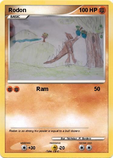 Pokémon Rodon - Ram - My Pokemon Card
