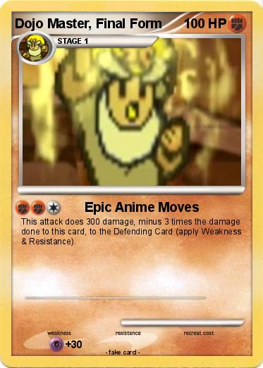 Pokémon Dojo Master Final Form - Epic Anime Moves - My Pokemon Card