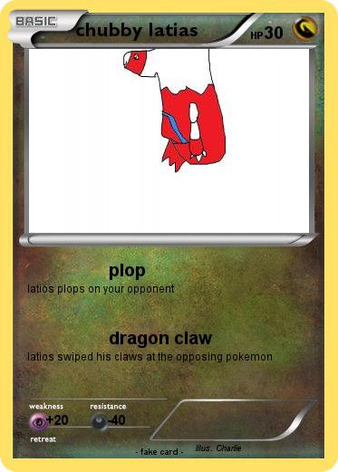 Pokémon chubby latias - plop - My Pokemon Card
