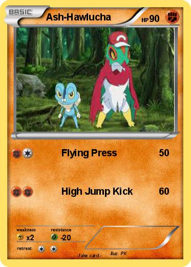 Pokémon Ash Hawlucha - Flying Press - My Pokemon Card