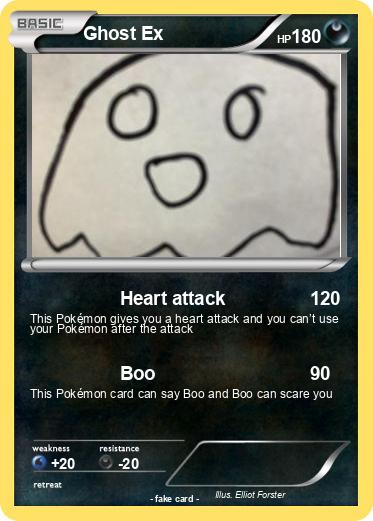 Pokémon Ghost Ex 20 20 - Heart attack - My Pokemon Card