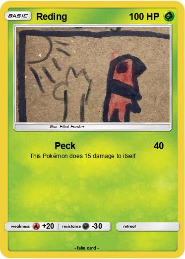 Pokémon Reding - Peck - My Pokemon Card