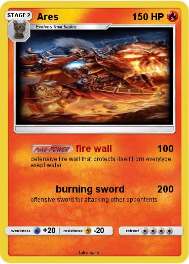 Pokémon Ares 331 331 - fire wall - My Pokemon Card