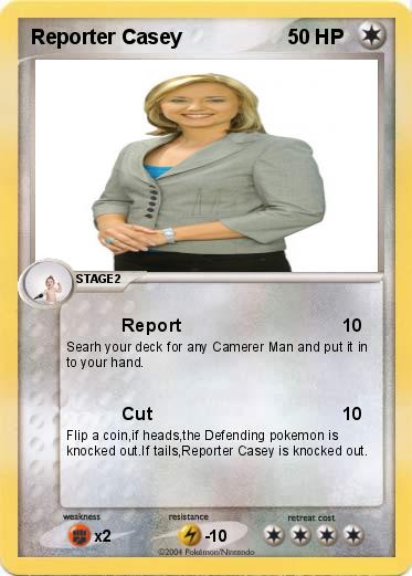 Pokémon Reporter Casey - Report - My Pokemon Card
