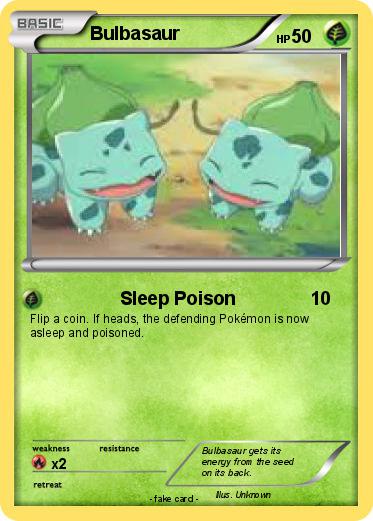 Pokémon Bulbasaur 1371 1371 - Sleep Poison - My Pokemon Card