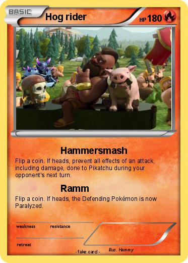 Pokémon Hog rider 62 62 - Hammersmash - My Pokemon Card