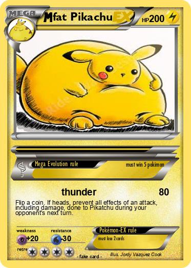 Pokémon fat Pikachu 283 283 - thunder - My Pokemon Card