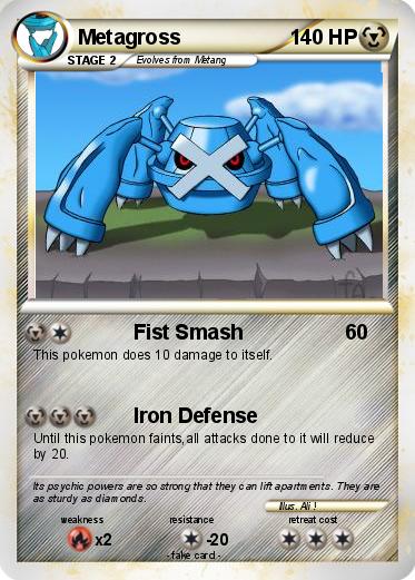 Pokémon Metagross 128 128 - Fist Smash - My Pokemon Card