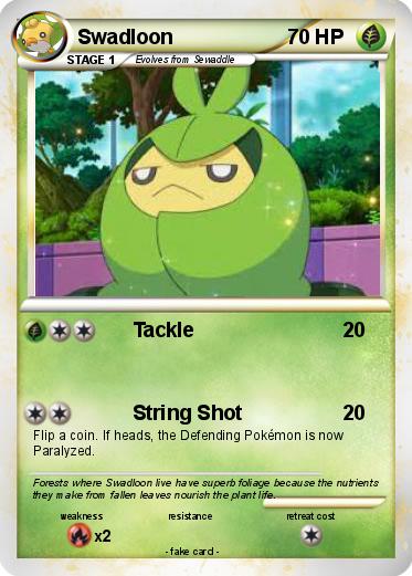 Pokémon Swadloon 22 22 - Tackle - My Pokemon Card