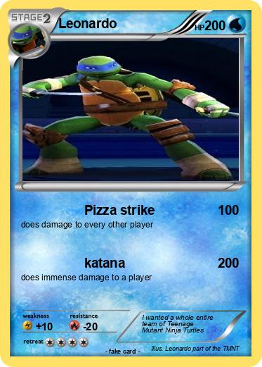 Pokémon Leonardo 396 396 - Pizza strike - My Pokemon Card