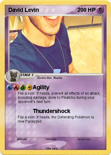 Pokémon David Levin - Agility - My Pokemon Card