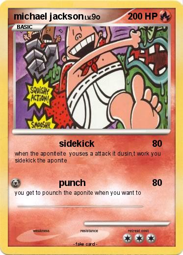 Pokémon michael jackson 831 831 - sidekick - My Pokemon Card