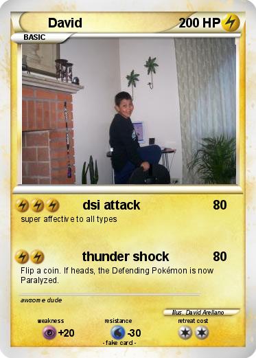 Pokémon David 496 496 - dsi attack - My Pokemon Card