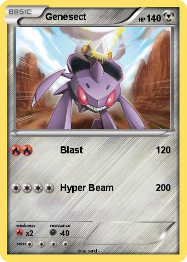 Pokémon Genesect 1443 1443 - Blast - My Pokemon Card