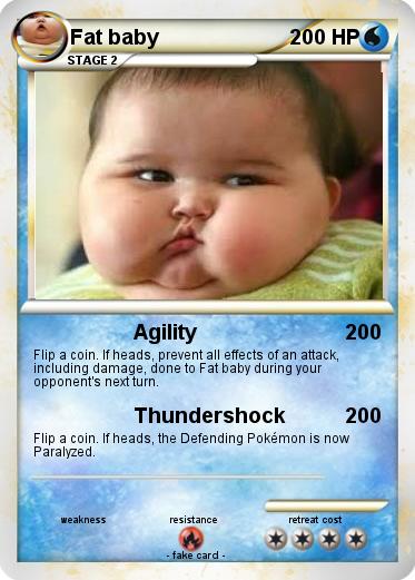 Pokémon Fat baby 64 64 - Agility - My Pokemon Card