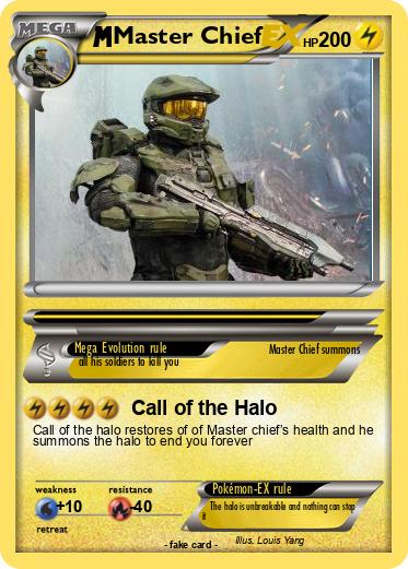 Pokémon Master Chief 1973 1973 - Call of the Halo - My Pokemon Card