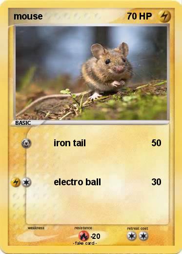Pokémon mouse 121 121 - iron tail - My Pokemon Card
