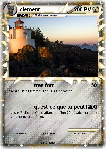 Pokémon clement 279 279 - tres fort - Ma carte Pokémon