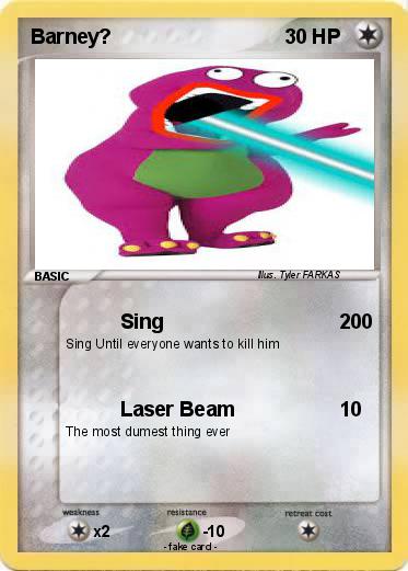 Pokémon Barney 496 496 - Sing - My Pokemon Card