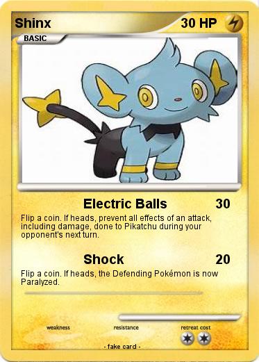 Pokémon Shinx 216 216 - Electric Balls - My Pokemon Card