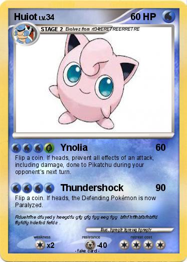 Pokémon Huiot - Ynolia - My Pokemon Card