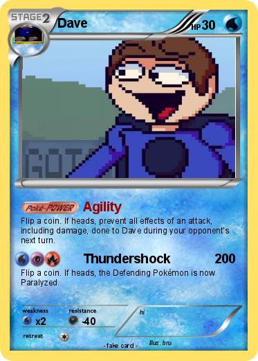 Pokémon Dave 562 562 - Agility - My Pokemon Card