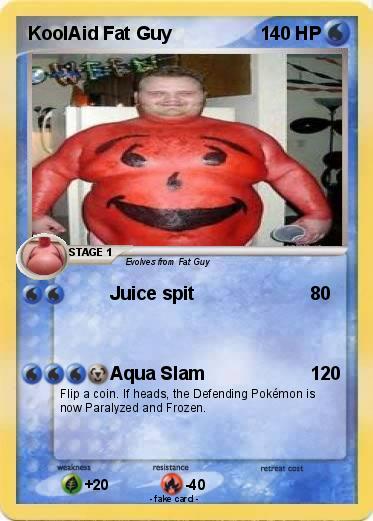 Pokémon KoolAid Fat Guy - Juice spit - My Pokemon Card
