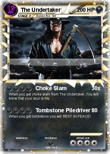 Pokémon The Undertaker 112 112 - Choke Slam - My Pokemon Card