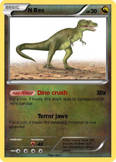 Pokémon N Rex - Dino crush - My Pokemon Card