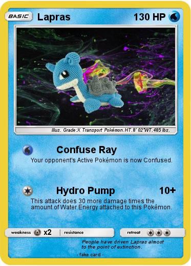 Pokémon Lapras 312 312 - Confuse Ray - My Pokemon Card