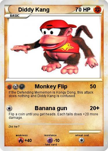 Pokémon Diddy Kang 1 1 - Monkey Flip - My Pokemon Card