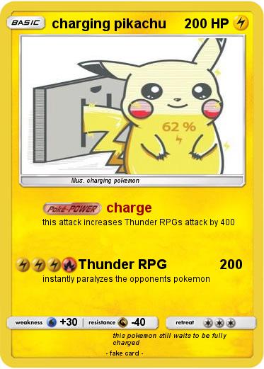 Pokémon charging pikachu 2 2 - charge - My Pokemon Card