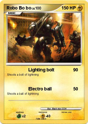 Pokémon Robo Bo bo - Lighting bolt - My Pokemon Card