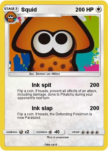 Pokémon Squid 562 562 - Ink spit - My Pokemon Card