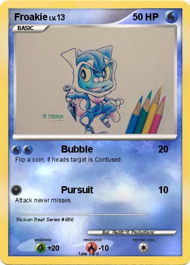 Pokémon Froakie 206 206 - Bubble - My Pokemon Card