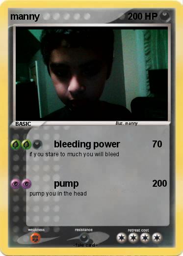 Pokémon manny 253 253 - bleeding power - My Pokemon Card