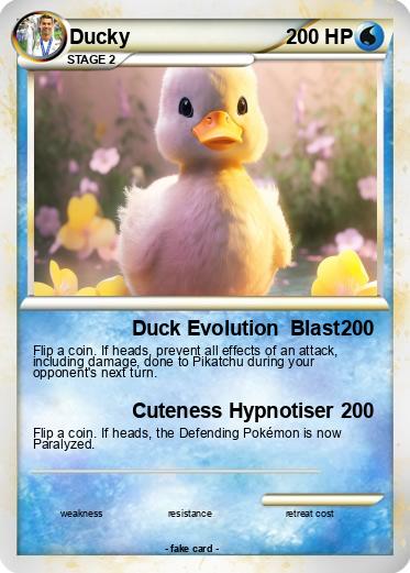 Pokémon Ducky 322 322 - Duck Evolution Blast - My Pokemon Card