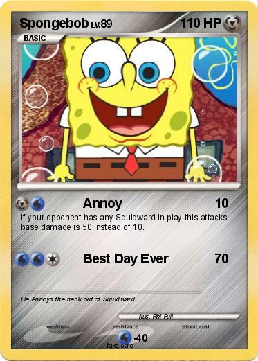Pokémon Spongebob 438 438 - Annoy - My Pokemon Card